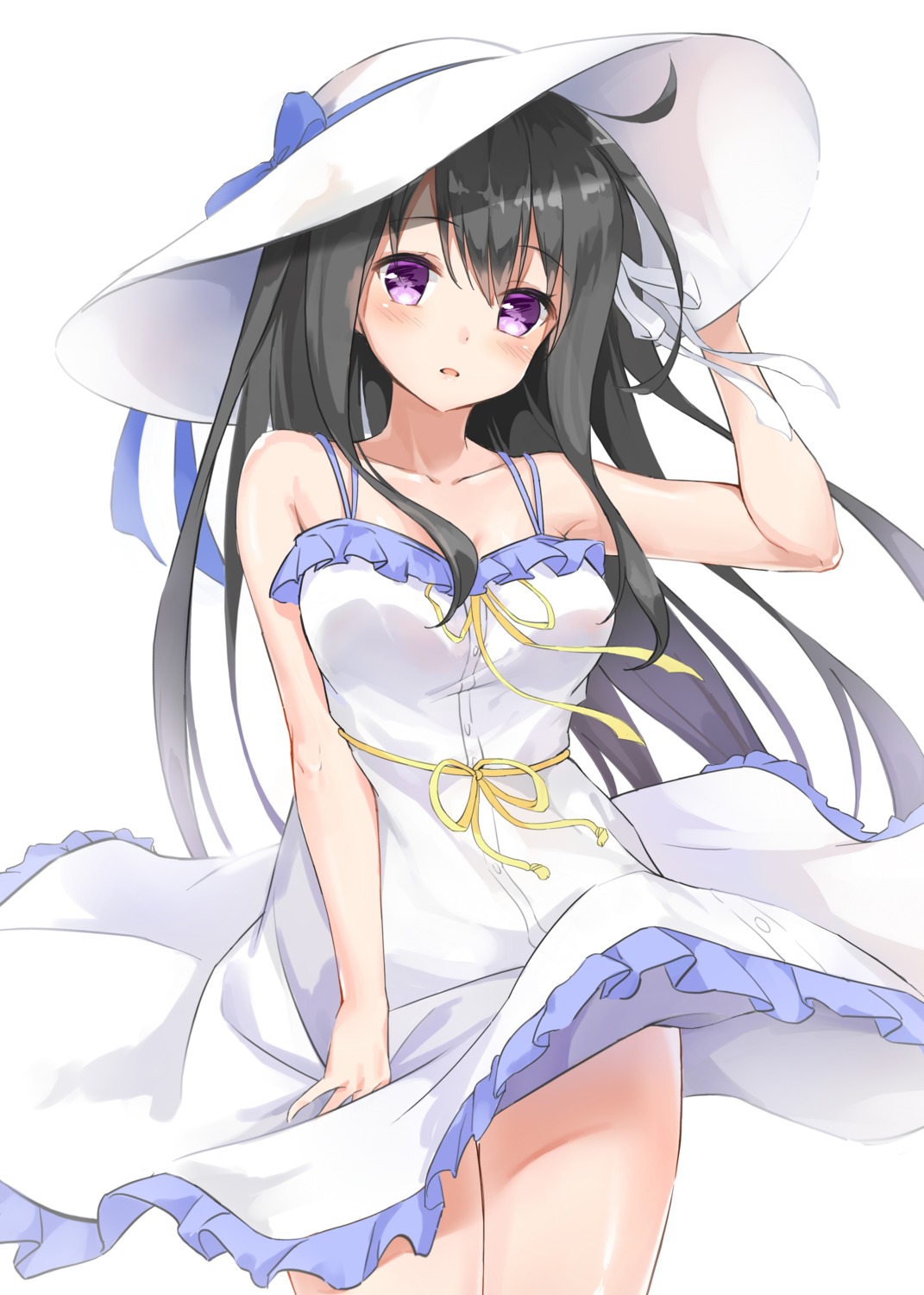 cannian dada soreyori no prologue himeno towa cleavage dress skirt lift summer dress | #548373 ...